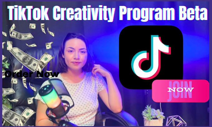 Create tiktok creativity program account by Dmtatha1 | Fiverr