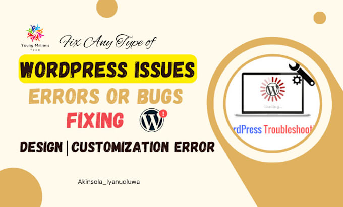Fix wordpress issues wp bug fixing wordpress errors bugs elementor pro ... Fix wordpress issues wp bug fixing wordpress errors bugs elementor pro ...
