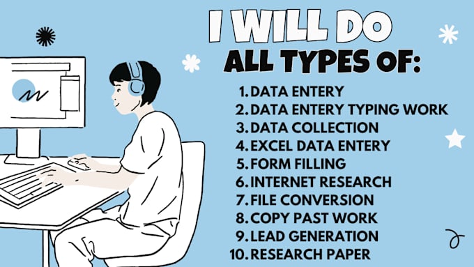 Data entry typing work,data collection and copy paste job by ...