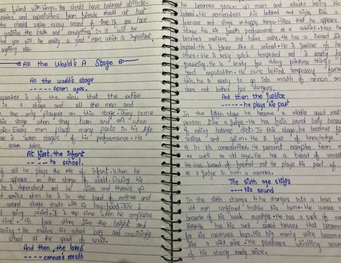 Gracefully handwrite any documents, study notes and letters for you by ...