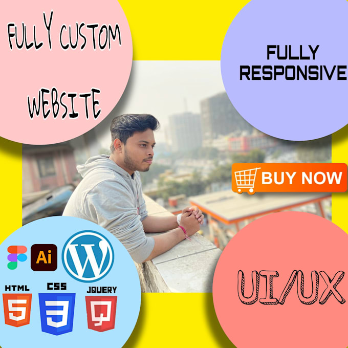 Create a fully custom website template with source code by Sagarguptaof ...
