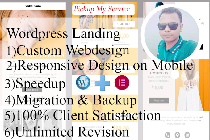 Create responsive wordpress landing page, elementor landing page by Utpalmondal99 | Fiverr
