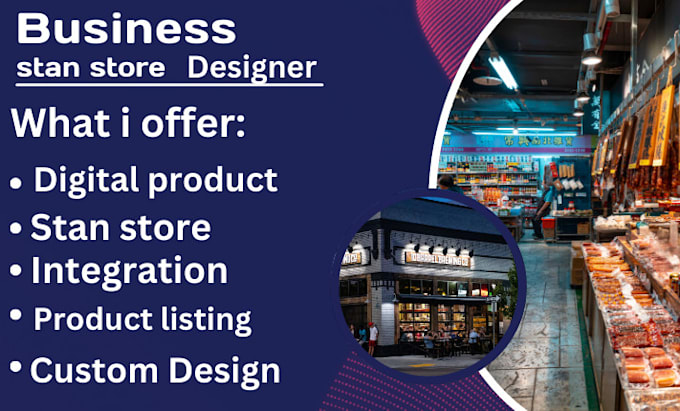 Set up stan store design, digital product, upload store, stan store ...