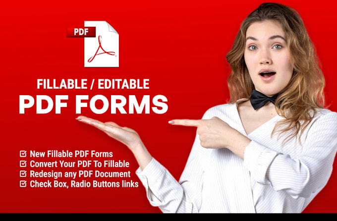 Create fillable pdf forms with interactive pdf functionality by Jawadchamp | Fiverr