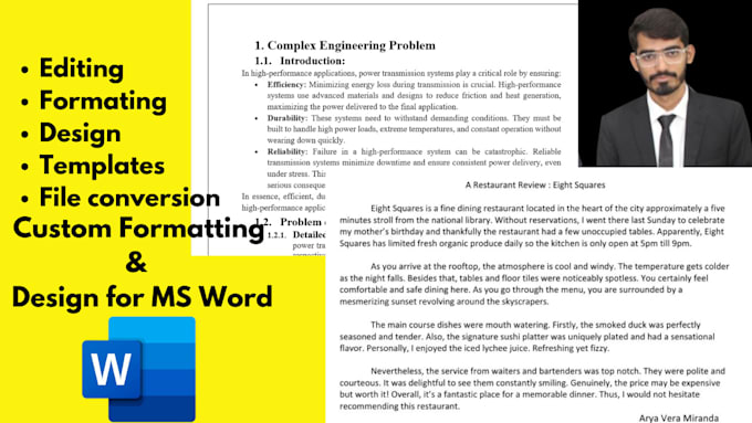 Format, design, edit, create, and perfect your ms word documents by ...