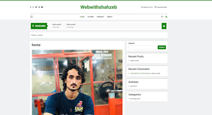 Create a custom wordpress website tailored to your needs by Shahzebafrid101 | Fiverr