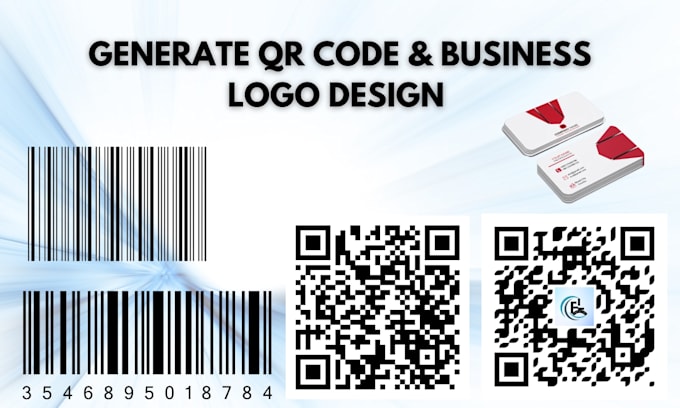 Generate qr code business logo design create barcode custom qr code and ...