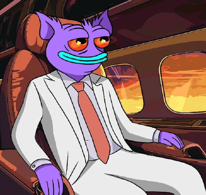 Meme coin art funny meme video pepe character crypto meme video pepe ...