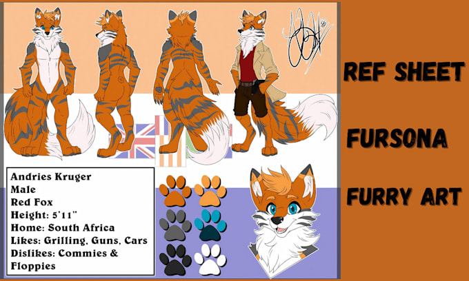 Furry ref sheet fursona ref sheet ych fury nsfw character sheet oc by ...