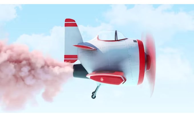 Custom airplane sky logo intro animation by Iamshaani | Fiverr