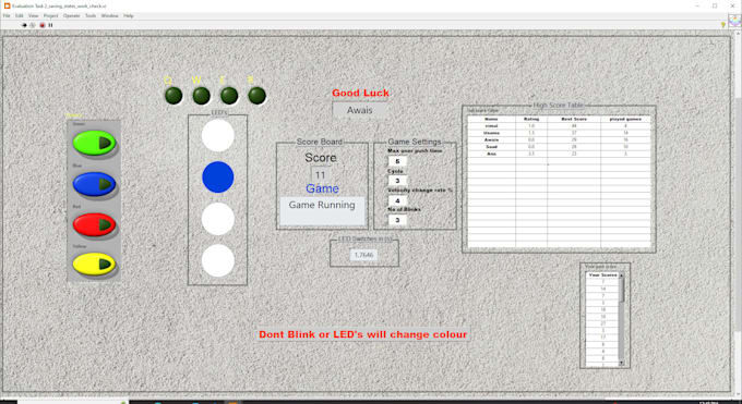 Design your games in labview by Awais_khan098 | Fiverr