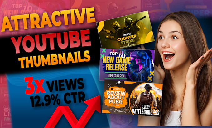 Design mind blowing youtube thumbnail by Huzaifa_draws | Fiverr