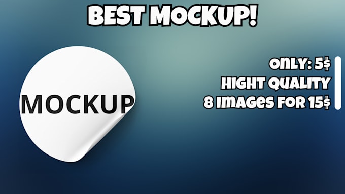 Design realistic 3d sticker mockup by Sparklyfrog2060 | Fiverr