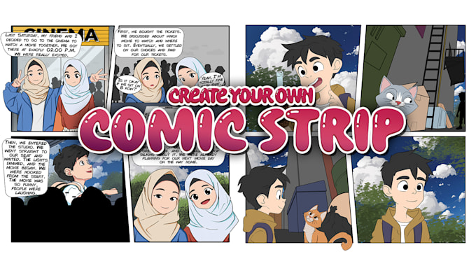 Create short comic strip for your needs by Gumbyte | Fiverr