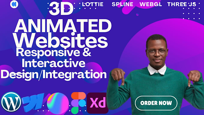 Immersive 3d animated website 3d spline animation 3d scrolling ...