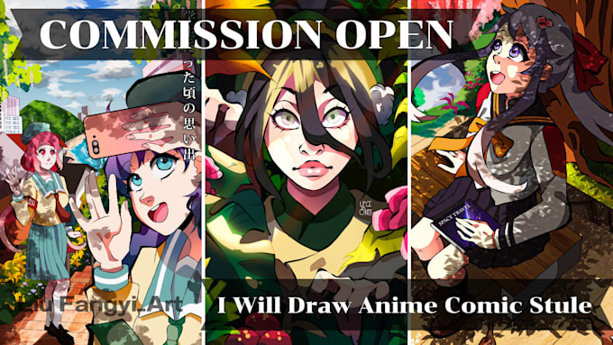 Draw anime comic style by Liufangyi_art | Fiverr