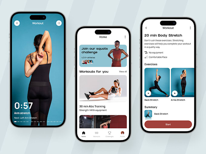 Develop fitness app training app workout fitness app by Francizektomas ...