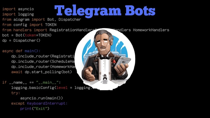Create telegram bot with aiogram and databases by Gorsargsyan1 | Fiverr Create telegram bot with aiogram and databases by Gorsargsyan1 | Fiverr