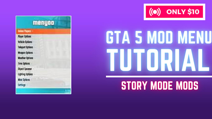 Teach you how to get gta 5 mods for story mode by Juniors_live | Fiverr