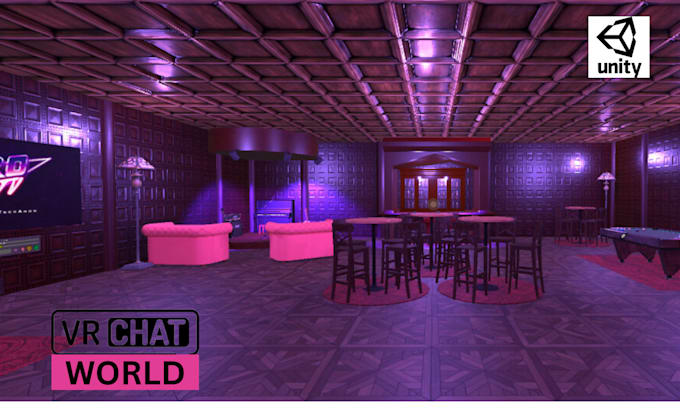 Edit,create your vrchat world, vrc world, 3d environment for vrchat in ...