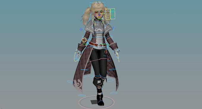 Accurate rig 3d character, wonder dynamic, ikfk rig, facial rigging ...