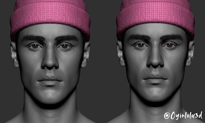 Sculpt 3d head 3d bust 3d face portrait 3d head bust 3d face model by ...