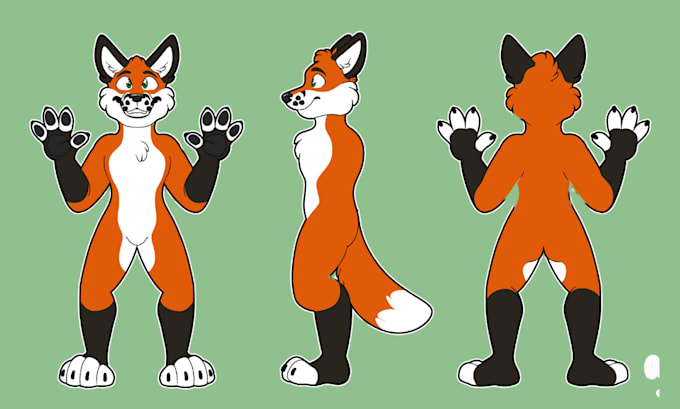 Create stunning fursona furry reference sheet, furry ref sheet ...