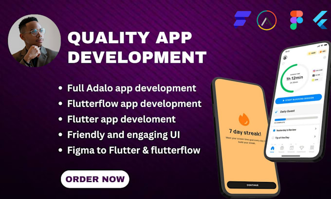 Flutterflow mobile app flutterflow app development adalo flutter app ...