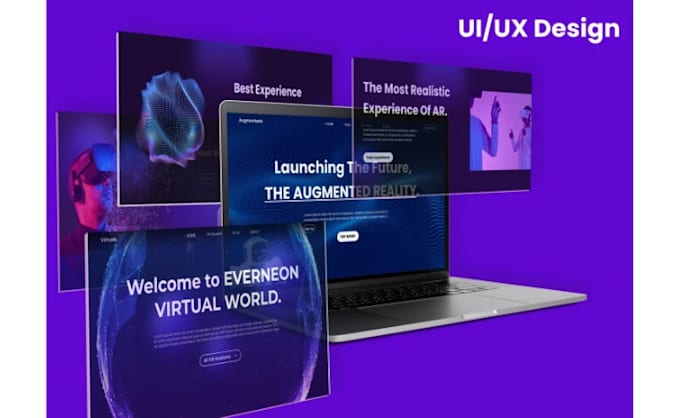 Develop eye catching web ui ux for ar virtual reality and ai in figma by Fatimabutt209 | Fiverr