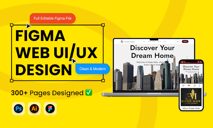 Create stunning web ui in figma by Hr_graphicspk | Fiverr