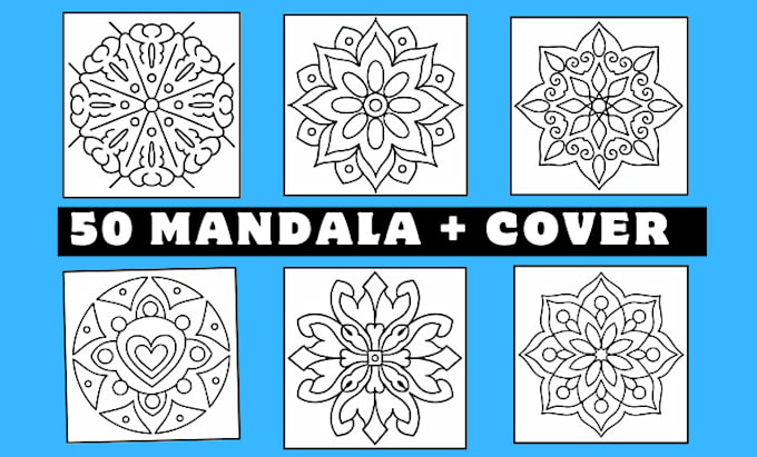square mandalas coloring pages