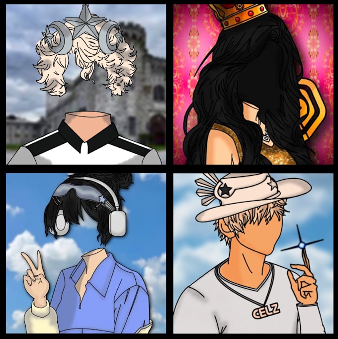 Draw your roblox profile picture, pfp by Its_venom | Fiverr