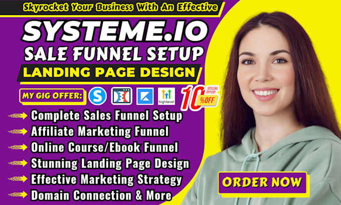Design systeme io sales funnel, affiliate marketing, clickfunnels ...
