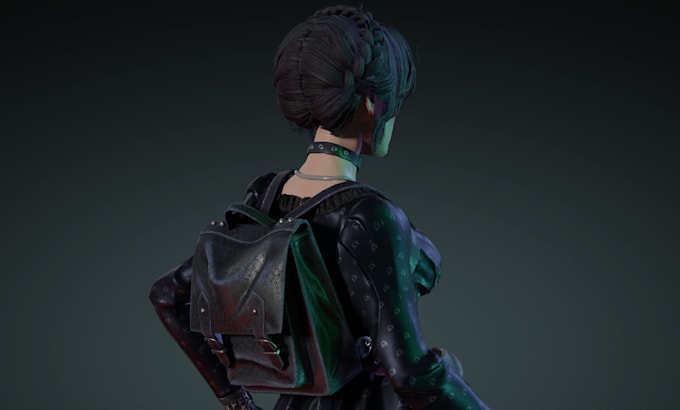 Realistic 3d pbr model, vrm fur character, 3dfemale model, 3dsculpter ...