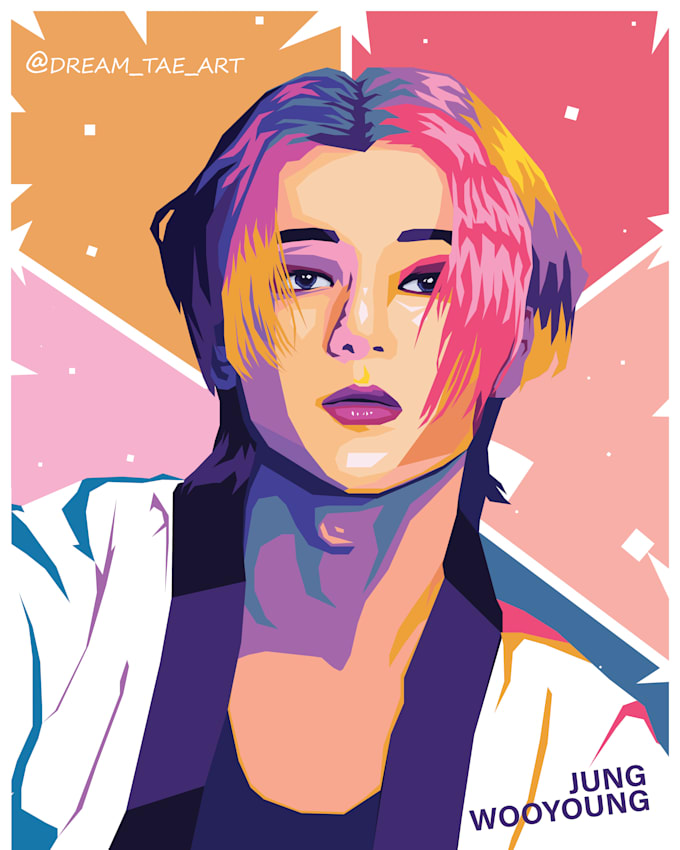 Make awesome pop art portrait by Dream_tae_art | Fiverr
