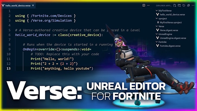 Create verse code for uefn maps by Selemmadux | Fiverr