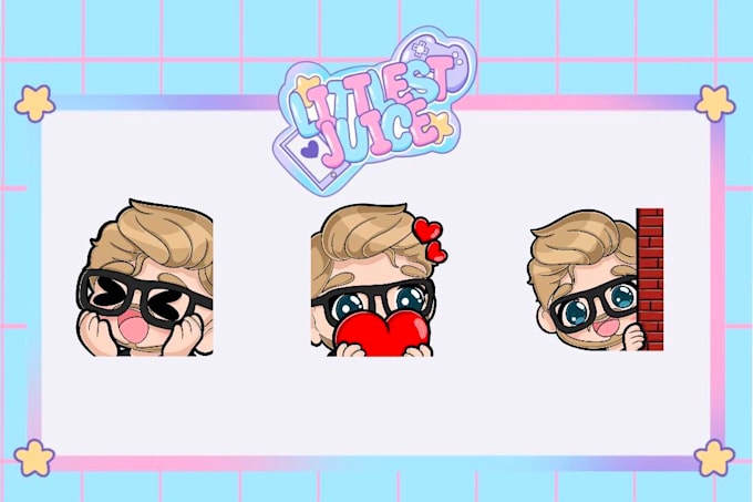 Design custom chibi emotes by Littlestjuice | Fiverr