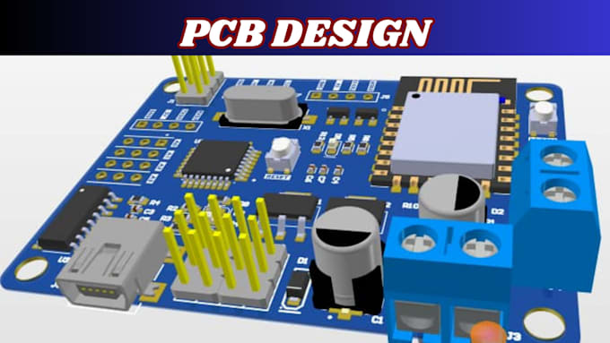 Design schematic circuit, pcb design, pcb layout in kicad, proteus ...