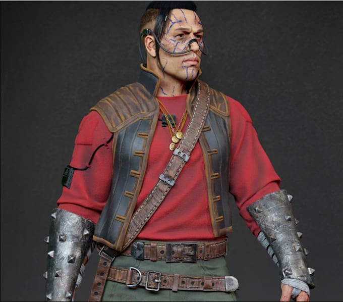 Vrm model file character,animaze avatar 3d model, props, assets for ...