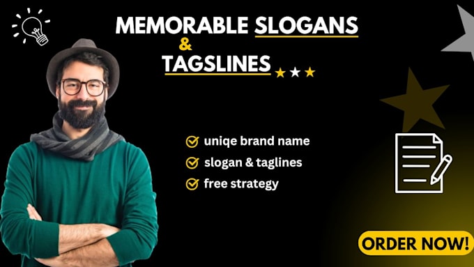 Design catchy slogans and taglines to elevate your brand by ...