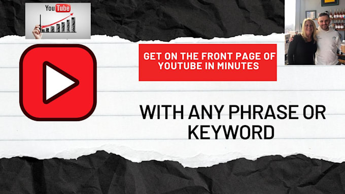 Rank you on the front page of youtube in minutes with any phrase by ...