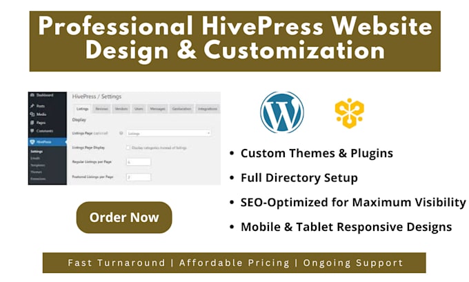 Design and customize your hivepress wordpress directory website by Michealodweb | Fiverr