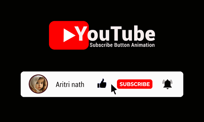 Create an animated subscribe button for youtube by Jewelar26 | Fiverr