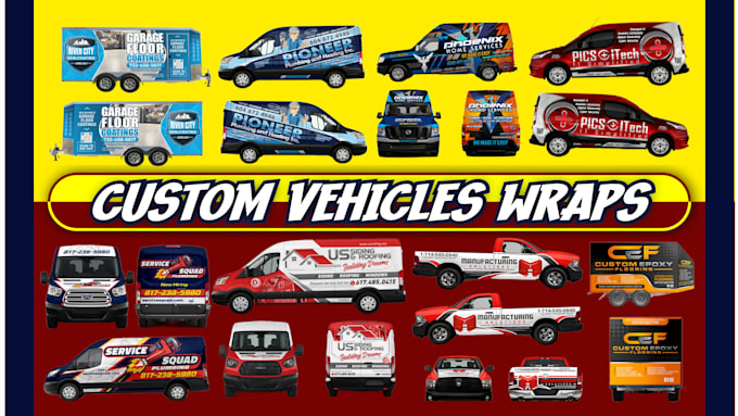 Make eye catching your car and vehicle wrap, design trailers by ...