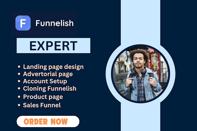Design or clone funnelish landing page, advertorial page product page ...