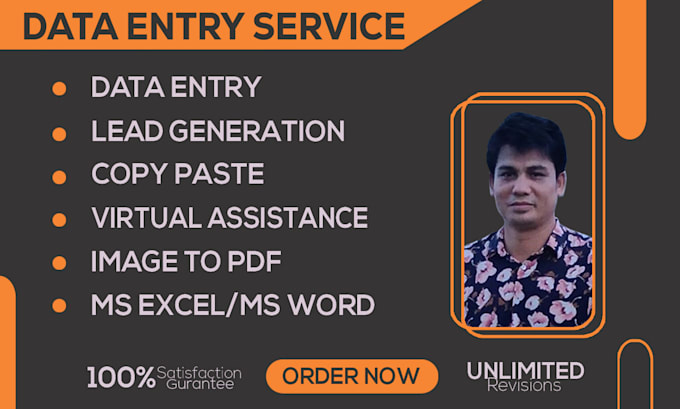 Do data entry, lead generation, copy paste, ms excel by Tarek_1984 | Fiverr