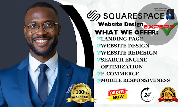 Do squarespace website redesign squarespace landing page squarespace redesign by Moses_webxpert ...