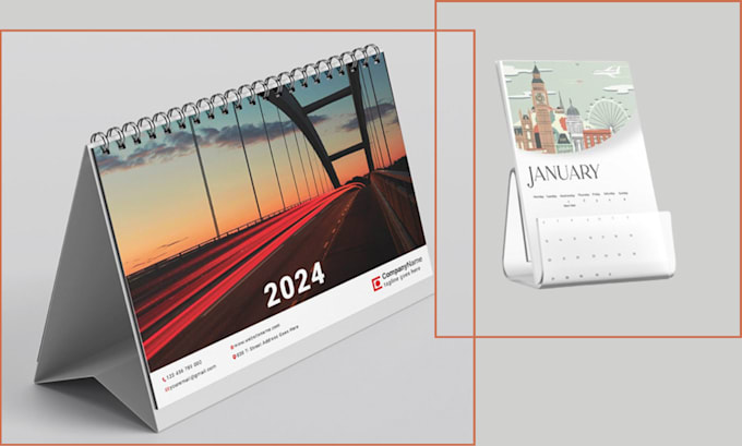 Create a calender design, roll up banner, billboard and backdrop design ...