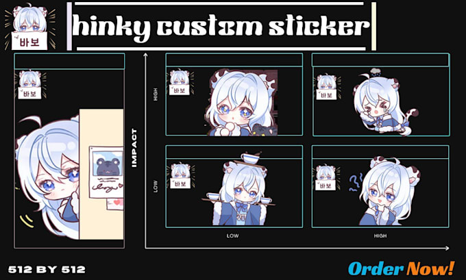 Design animated telegram sticker crypto giphy gif discord emoji package