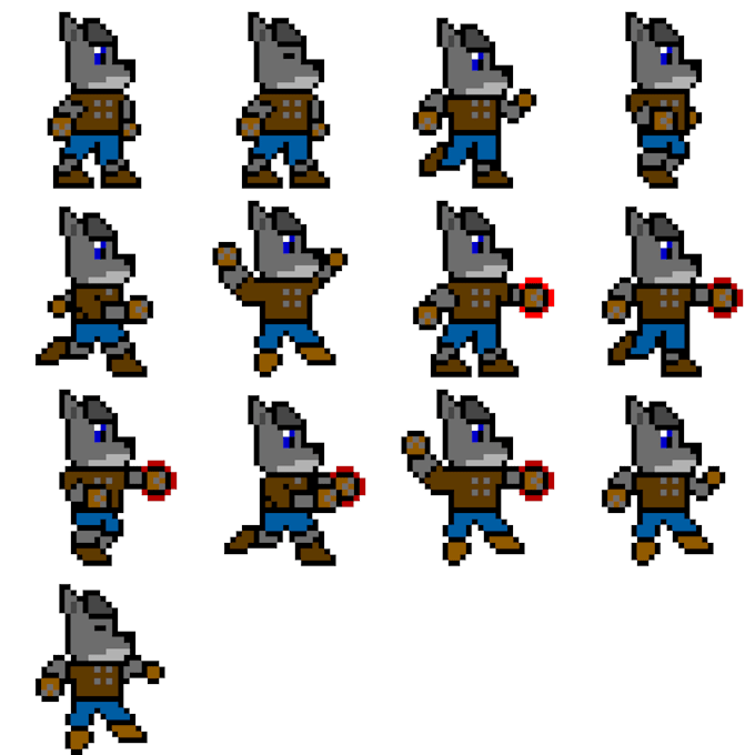 Create a sprite sheet for a character or object by Deltapixelarts | Fiverr